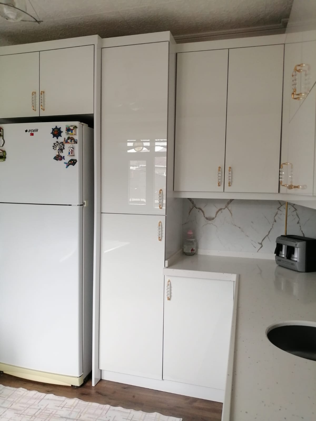 Beyaz Mutfak Dolapları İmalatı - Mutfak Dolabı Modelleri, Ankastre ...